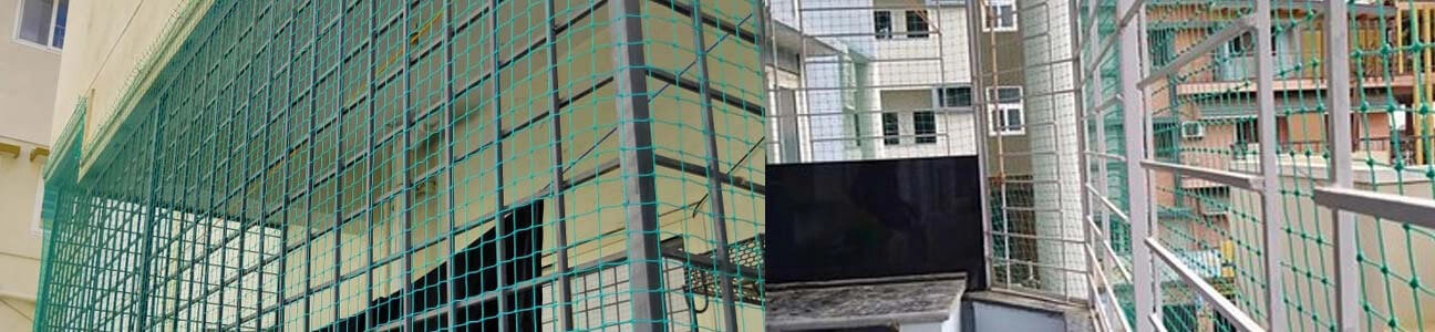 Balcony Safety Net Installation in Gurugram | Networks Bird Net